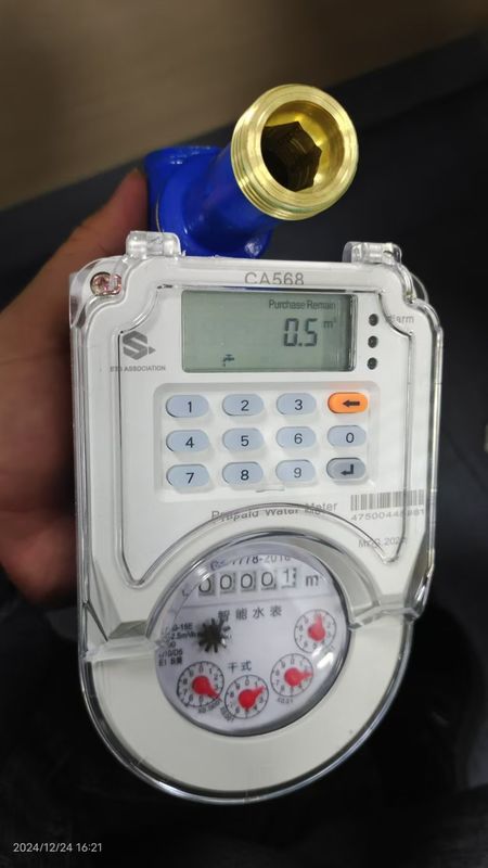 Vertical Type Water Meter STS Standard Class B Accuracy Brass Body IP67 ...