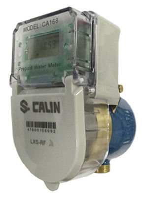 IP68 Protection Smart Water Meter R160 Accuracy Brass Body LCD Display ...