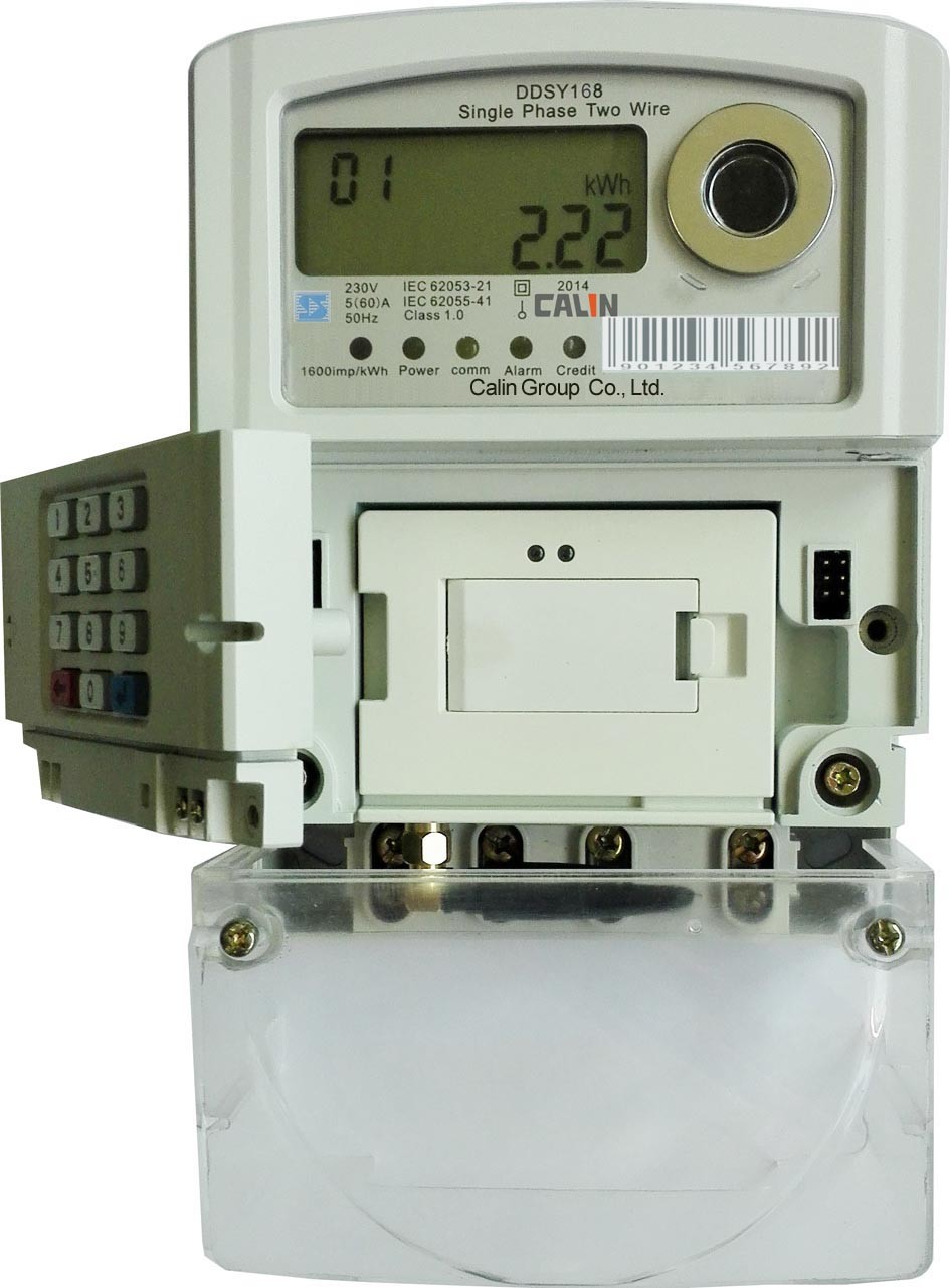 Remote Control STS Prepaid Meters 3X240V Single Phase Watt Hour Meter ...