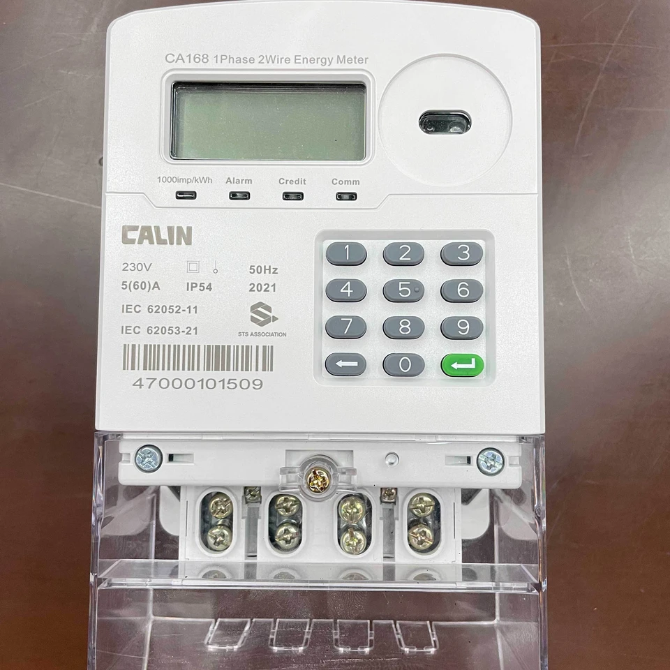 Class 1.0 LED Electric Token Meter with IP54 Protection