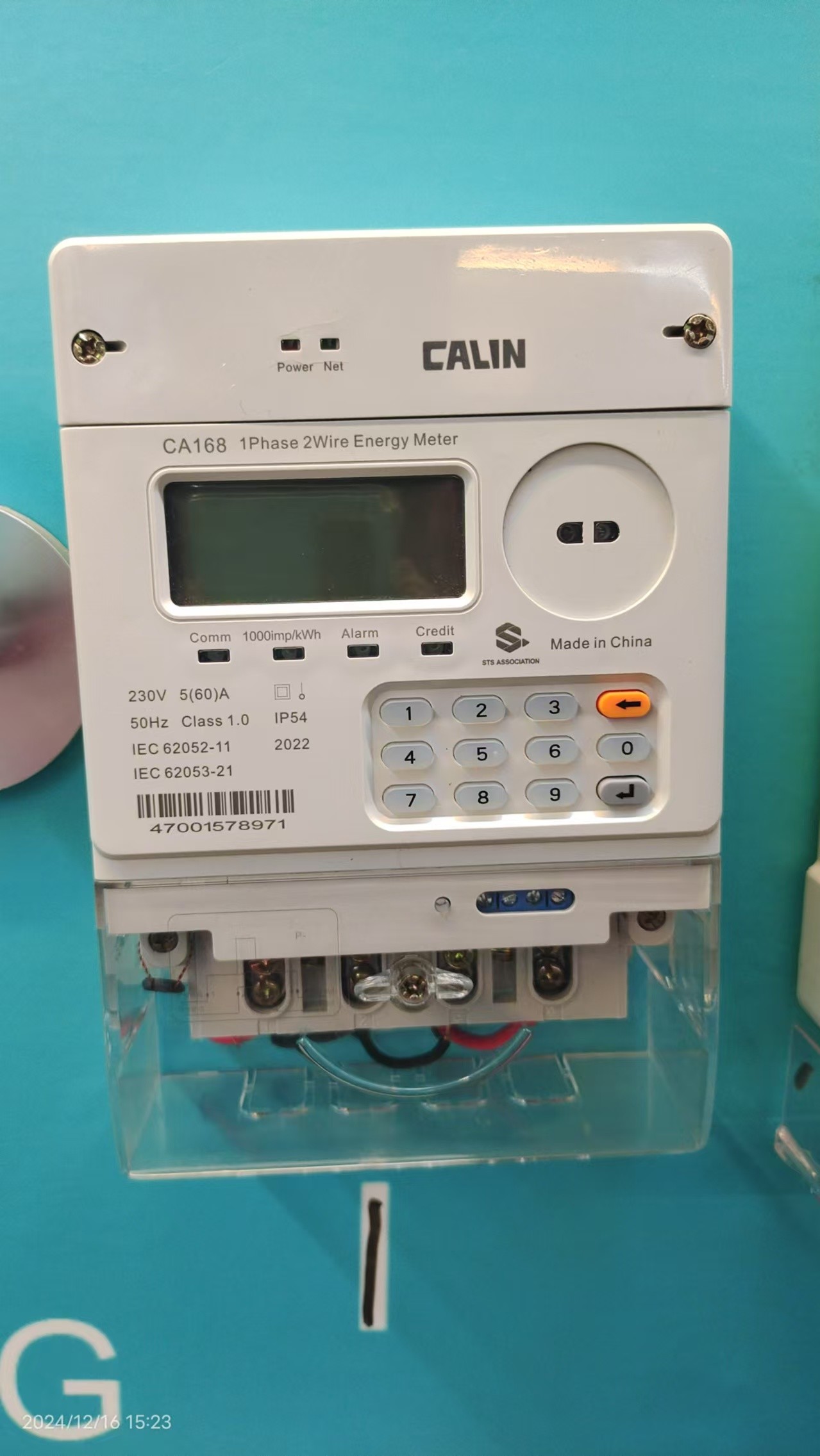 Calin Single Phase Energy Meter Multi Tariff Microgrid System Minigrid ...