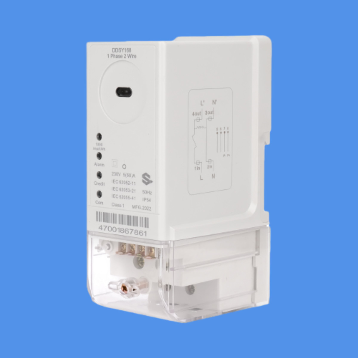 AMI Integrated DLMS Protocol Din Rail Smart Prepaid Electricity Meter ...
