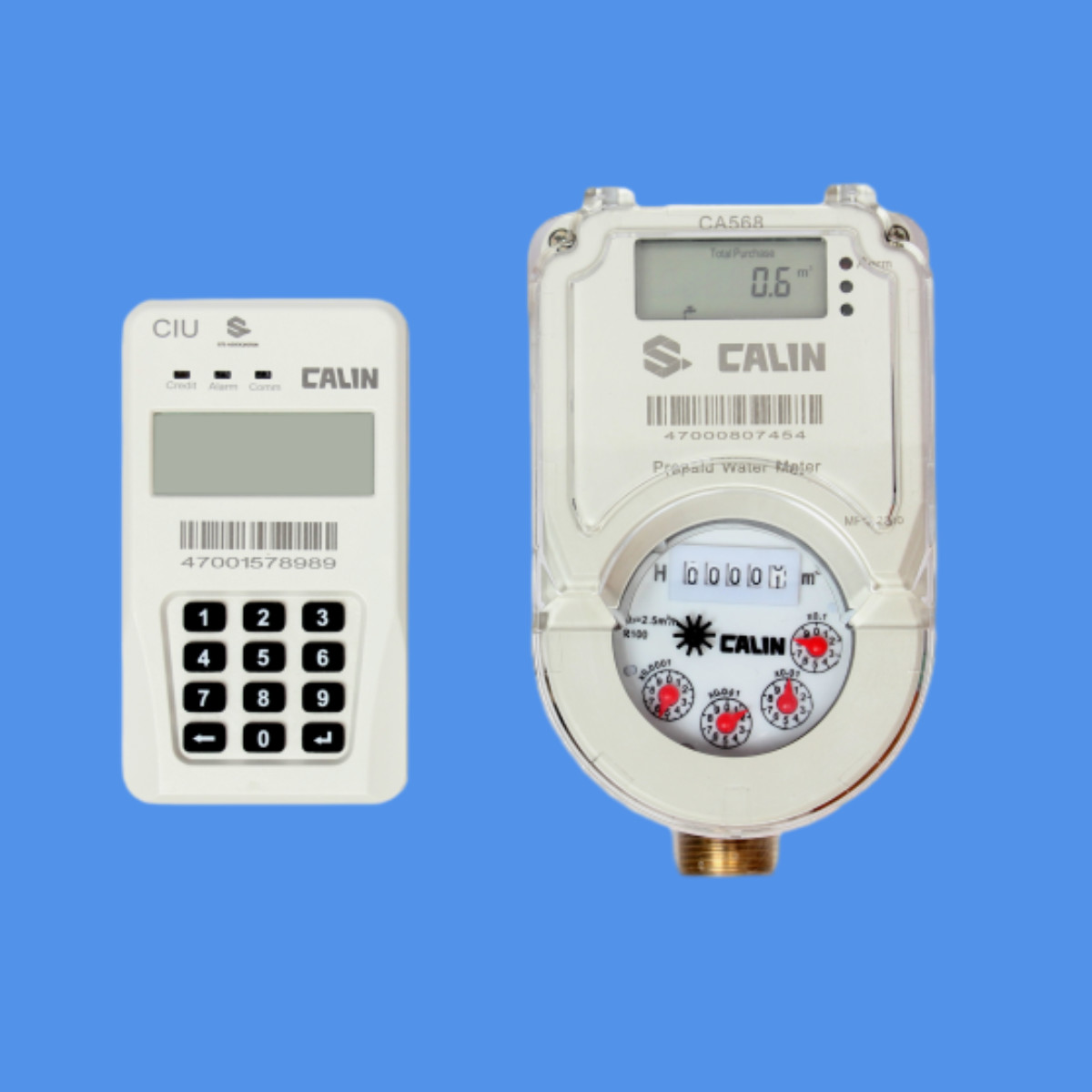 Advanced Multi Jet STS Prepayment Water Meter with LCD Display for ...
