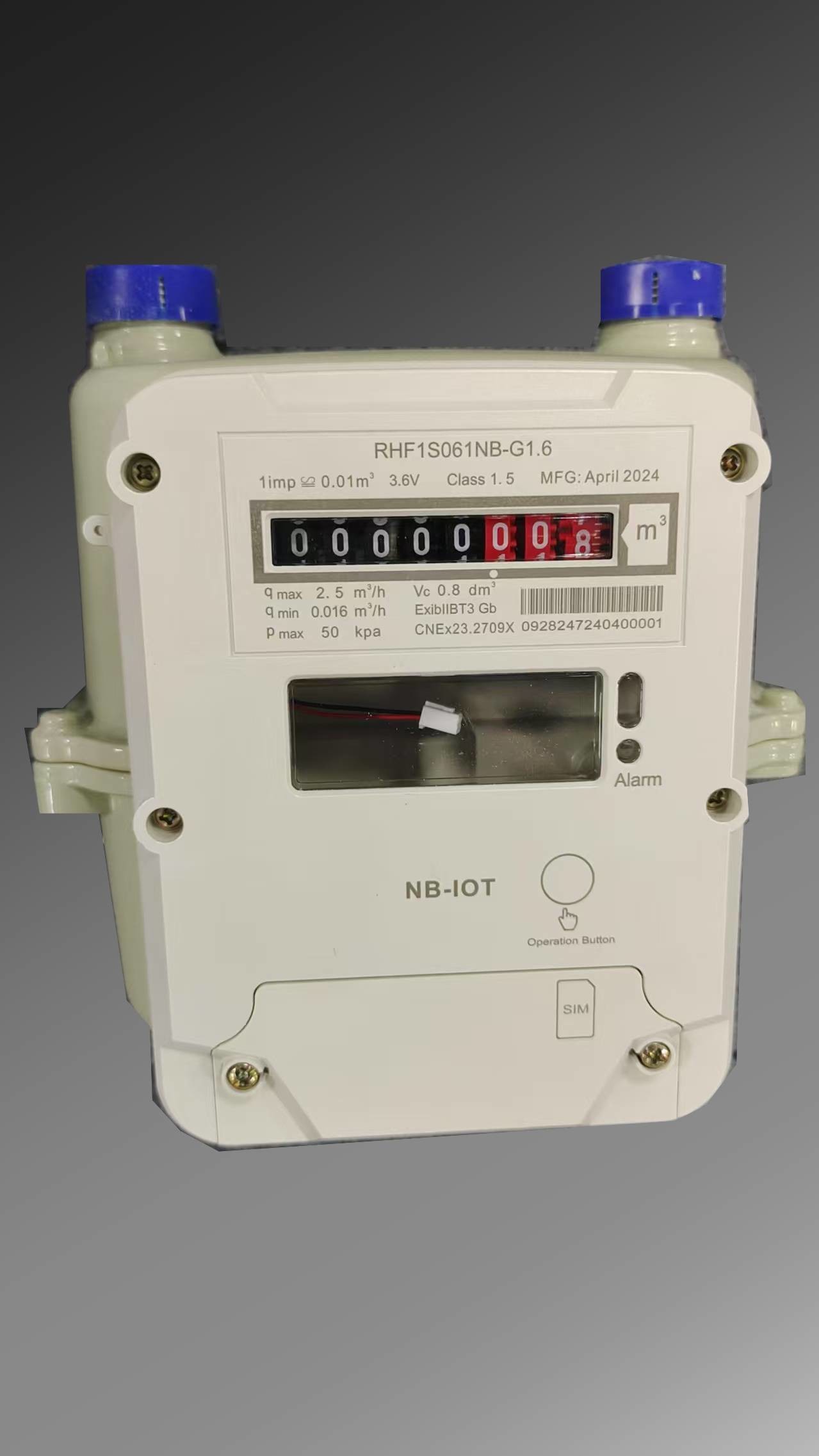 Calin Prepaid Gas Meter LORA WAN Smart Gas Meter Prepaid Meter White ...
