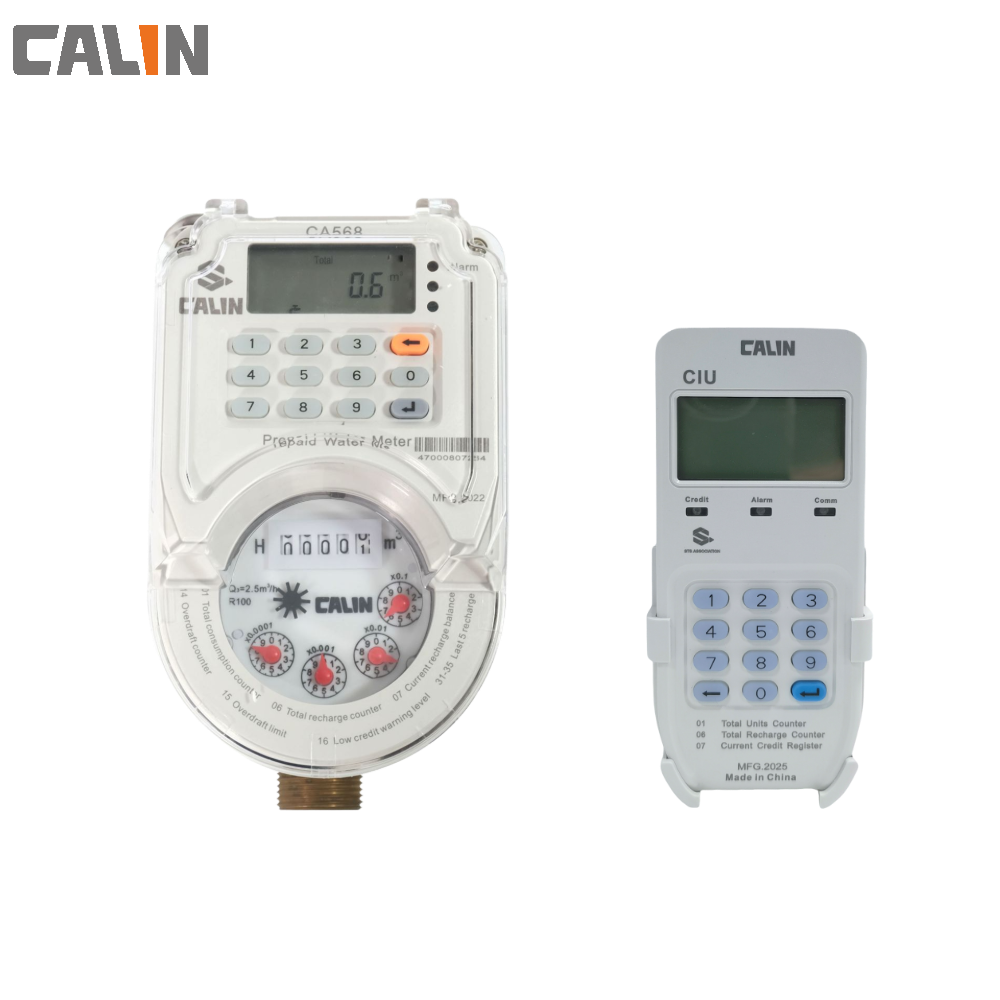 Long Battery Lifespan Dry Dial Type Prepaid Water Meter , Brass ...