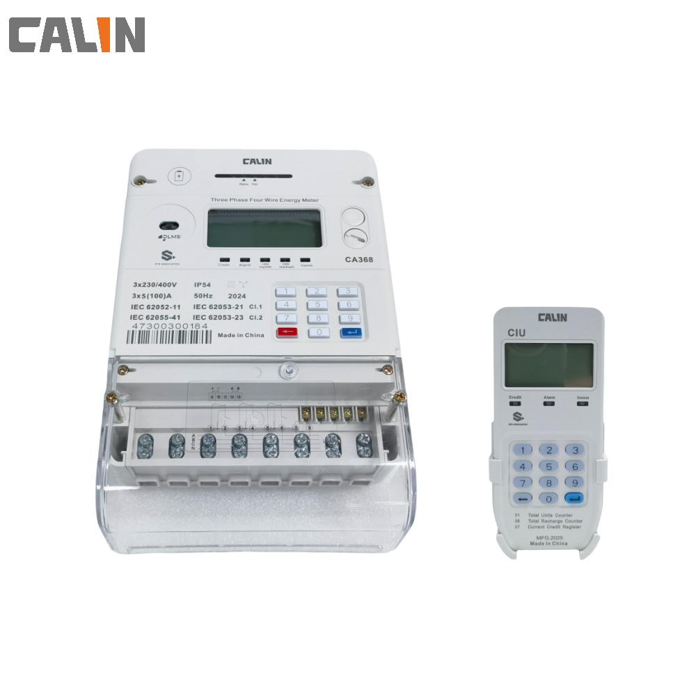 Ultrasonic Welded 3 Phase Electric Meter , 3 Element 4 Quadrant STS ...