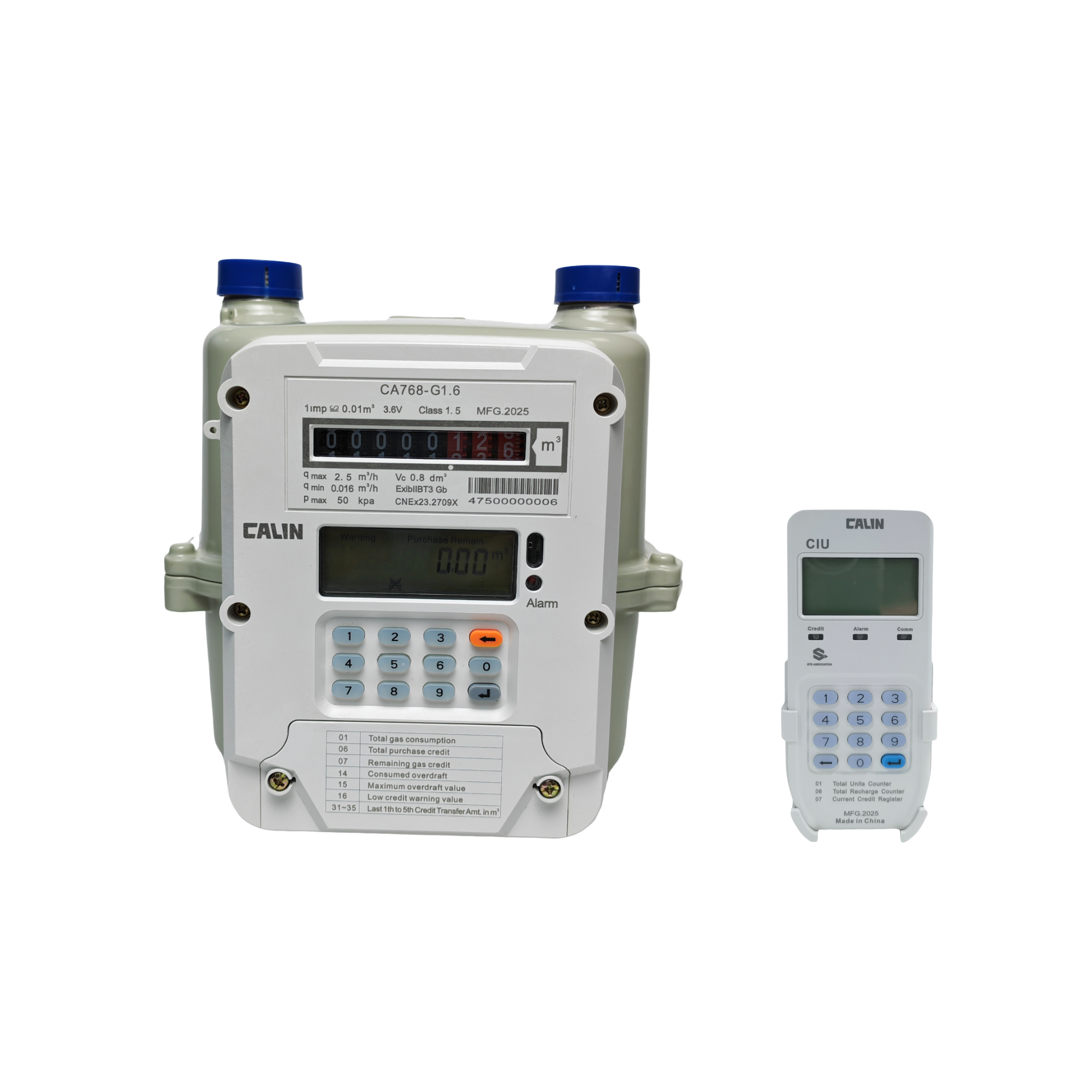 Aluminum Body Prepaid Gas Meter STS Keypad Domestic LPG Silicone Button ...