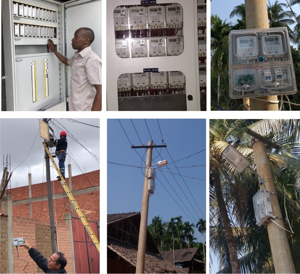 RF Communication Remotely Reading Prepaid Energy Meter For Micro Grid ...