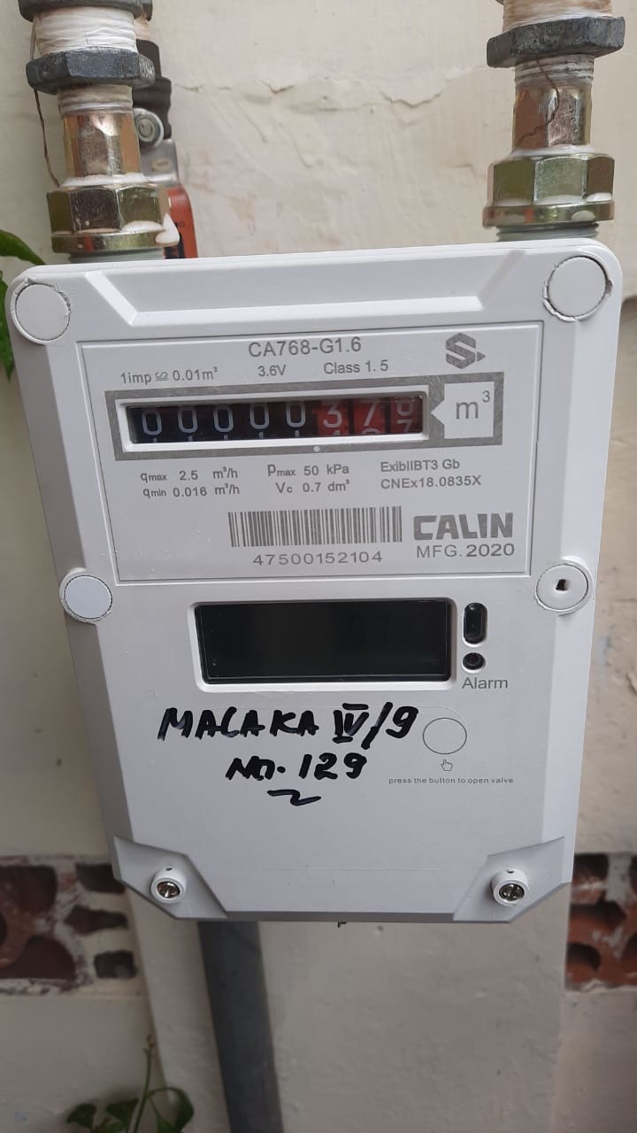 STS AMR Diaphragm Aluminum Keypad Prepaid Gas Meter
