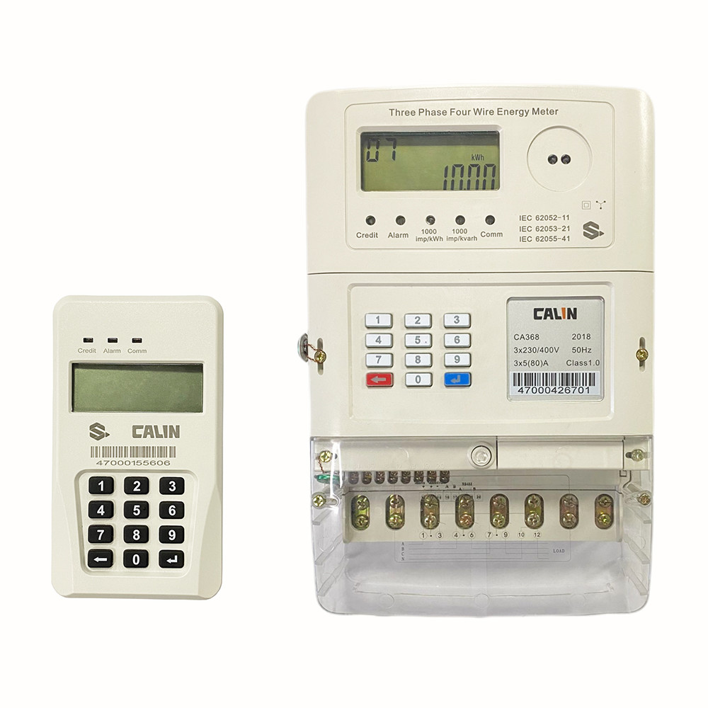 Wireless IP54 3 Phase Electric Meter For Mini Grid Rual Electrification
