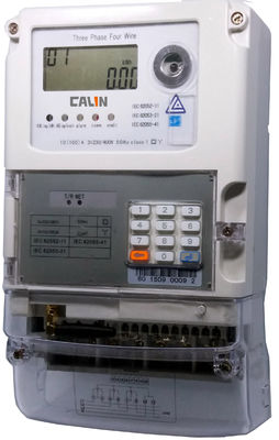 Low Voltage 3 Phase Electric Meter / Backlit LCD Surge Safe Sts Keypad ...