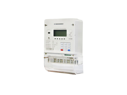 4G GPRS three phase prepayment energy meter with split keypad, DLMS certificated