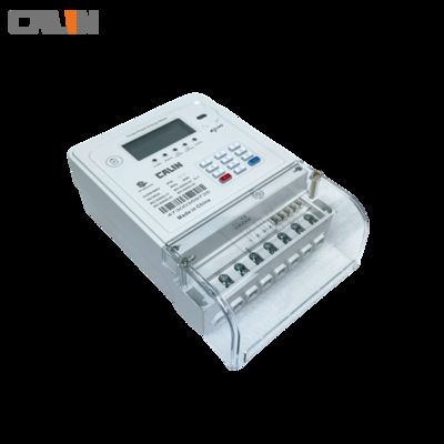 20 Digits Token Three Phase Energy Meters , Low Credit Warning Tamper ...